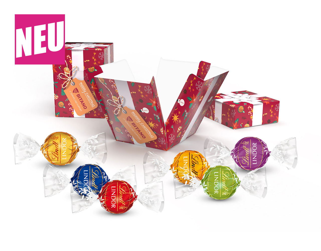 Lindt X-Mas Überraschung mit Lindt Lindor Kugeln - sweets4friends